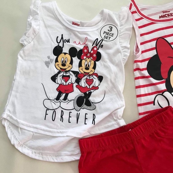 Disney | Matching Sets | Disney Minnie Mouse Mickey Cute Shorts Set ...